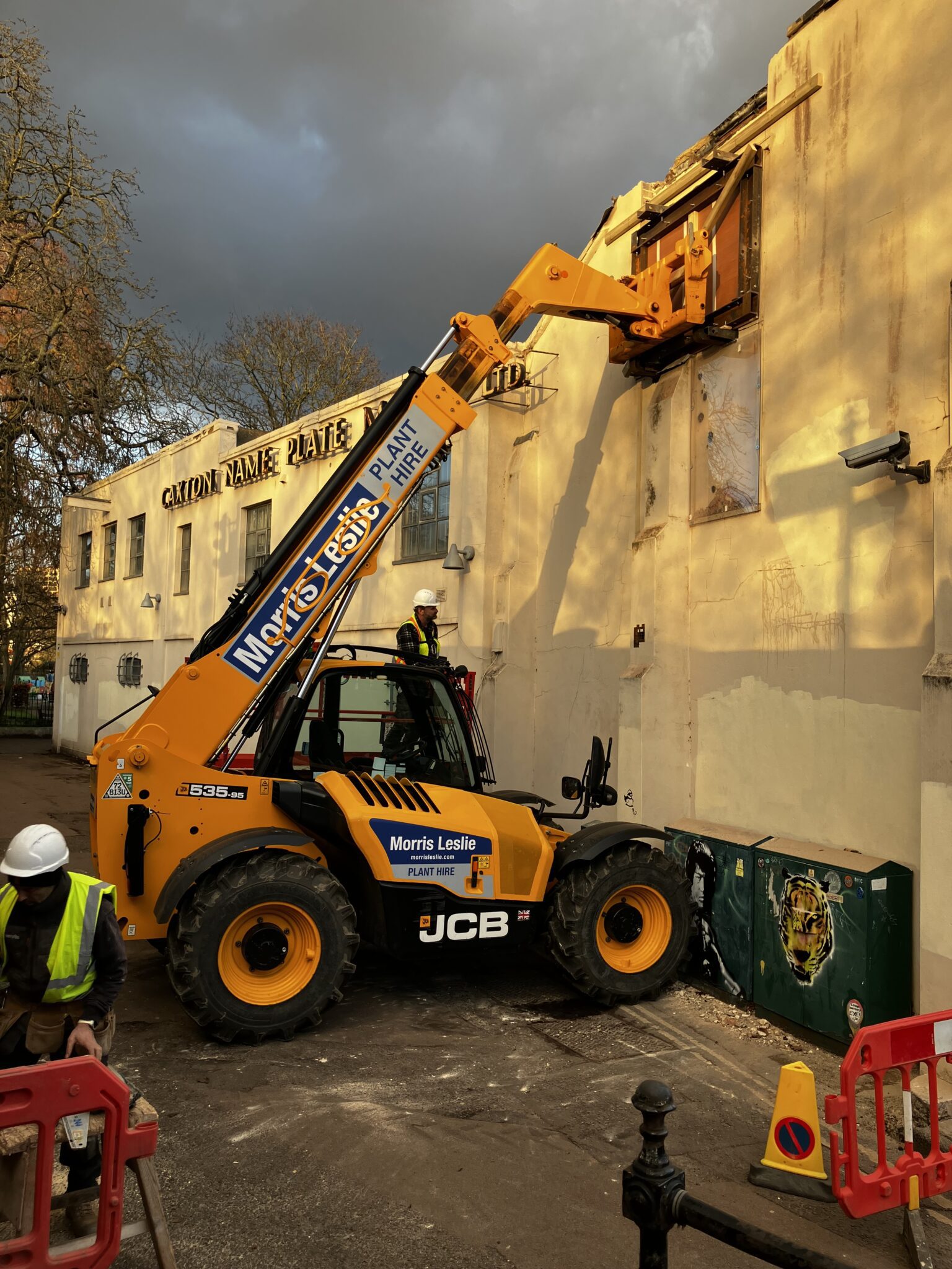 Banksy's Goat removed to ensure its "protection" during building works ...